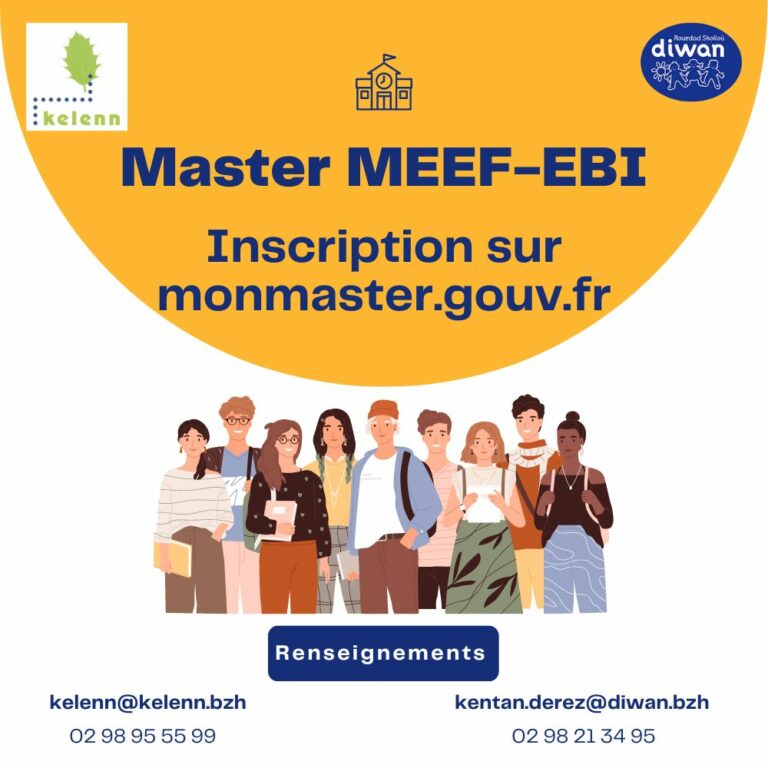 Inscription Master MEEF-EBI - Kelenn